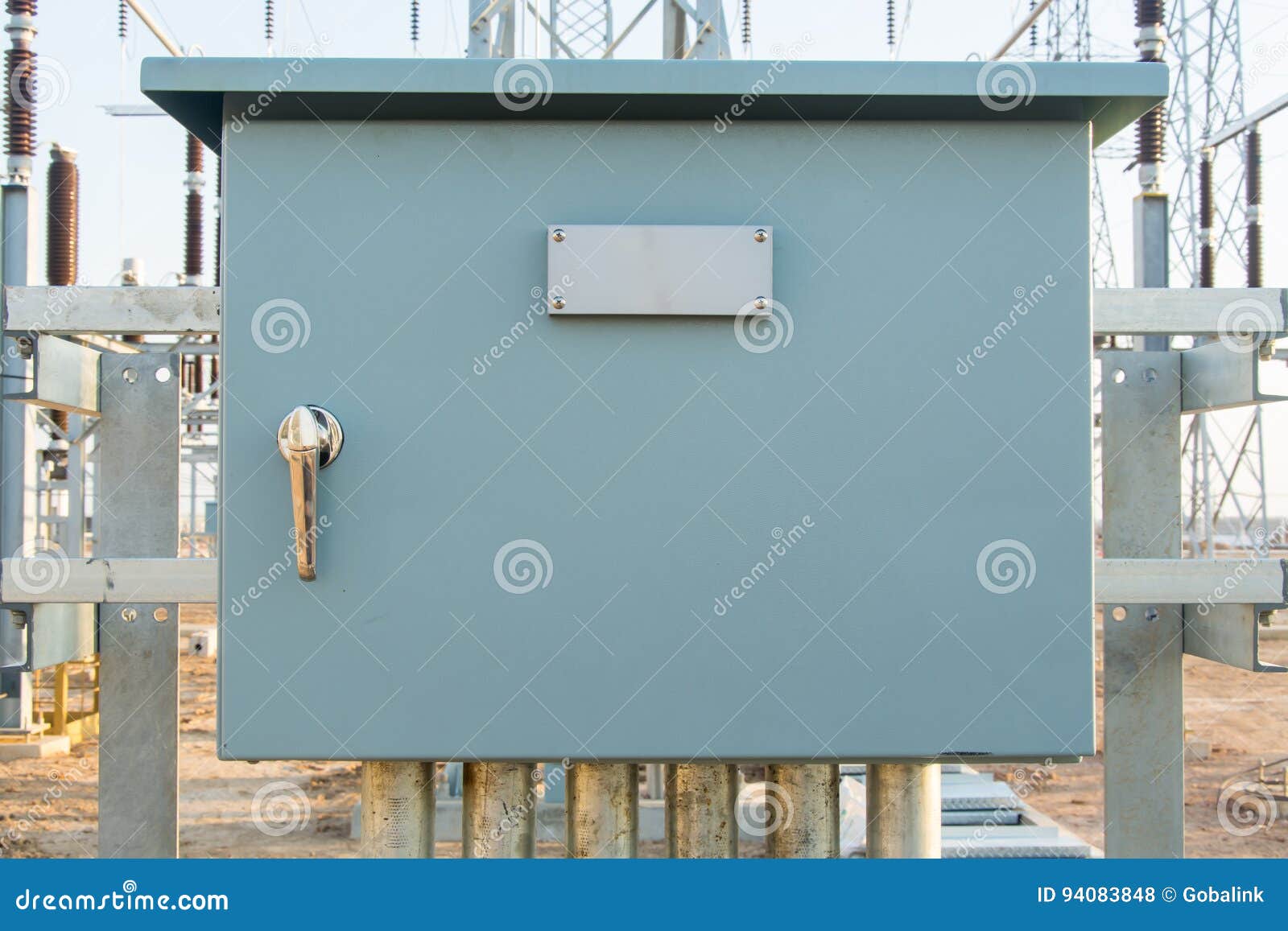 Junction box stock photo. Image of lock, green, industry - 94083848