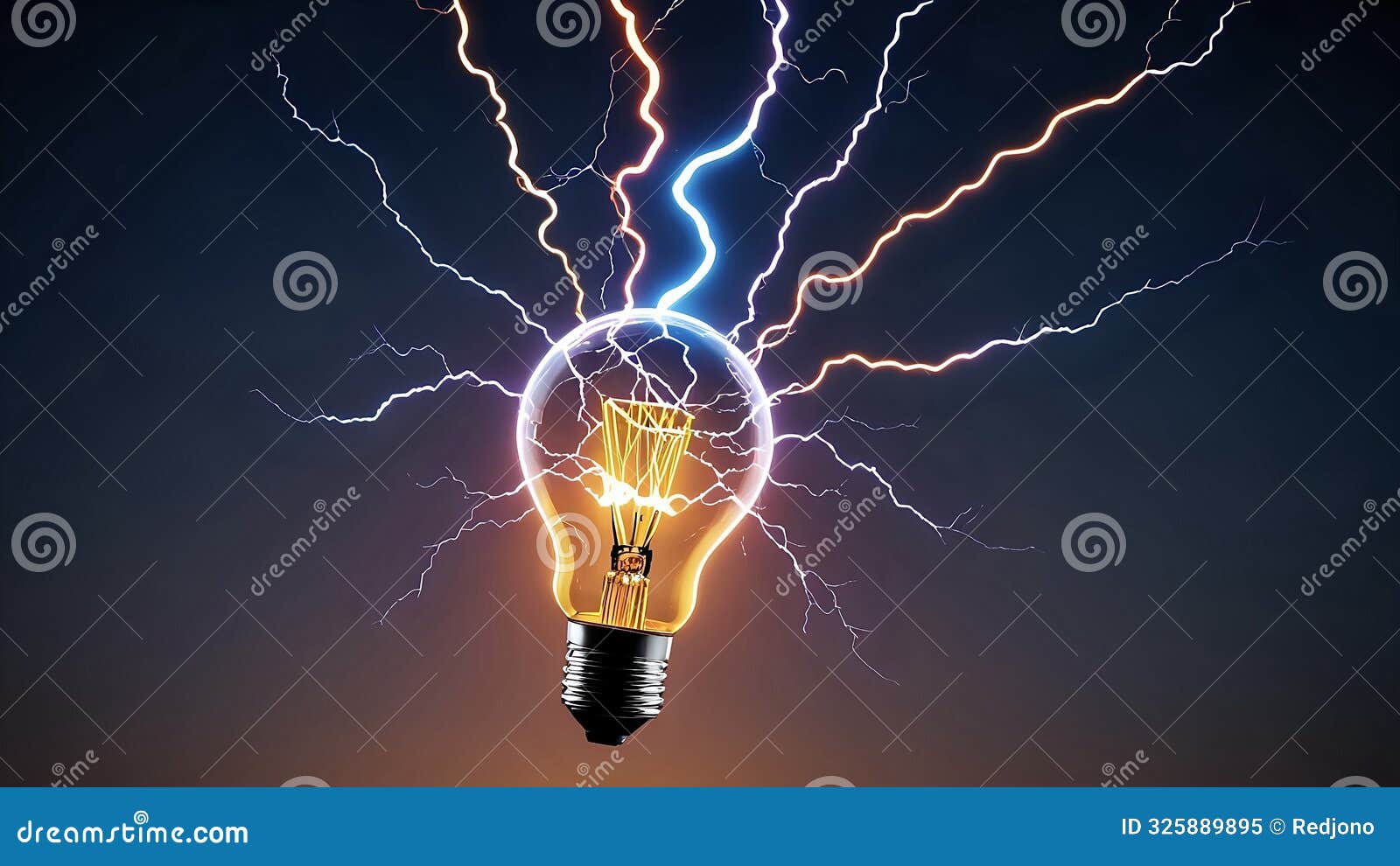 Electrical Light Bulb Voltage Bright Lighting Stock Illustration ...