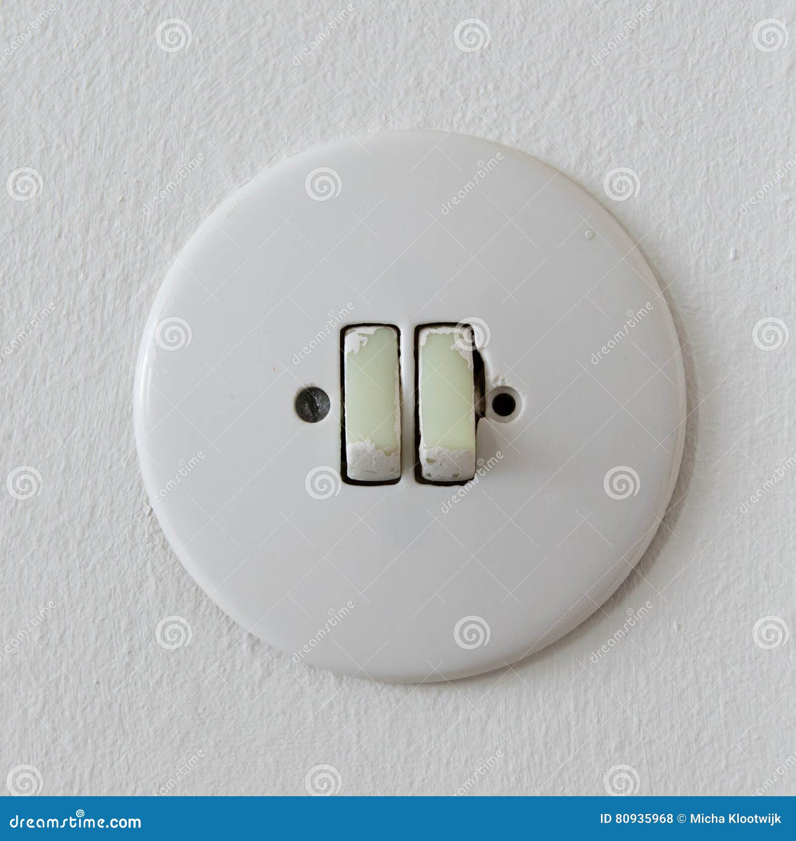 Electrical Light Wall Switch Stock Photo - Image of background, start ...