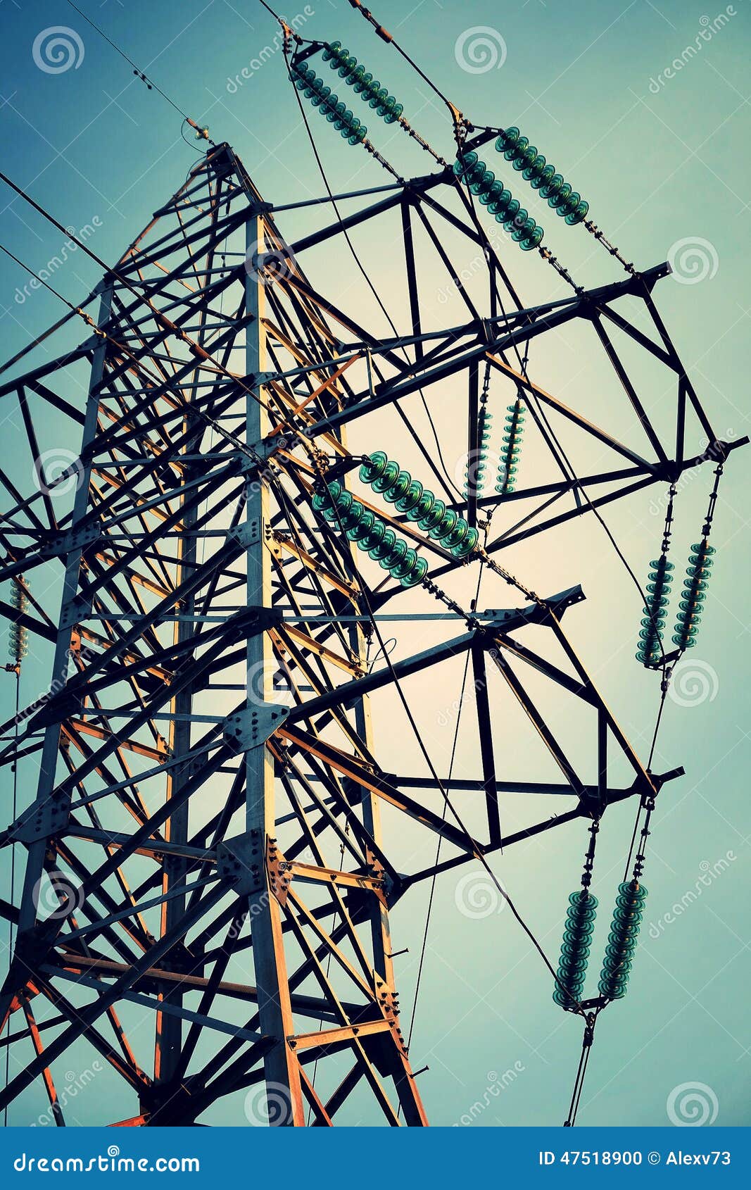Electrical line tower stock photo. Image of tower, current - 47518900