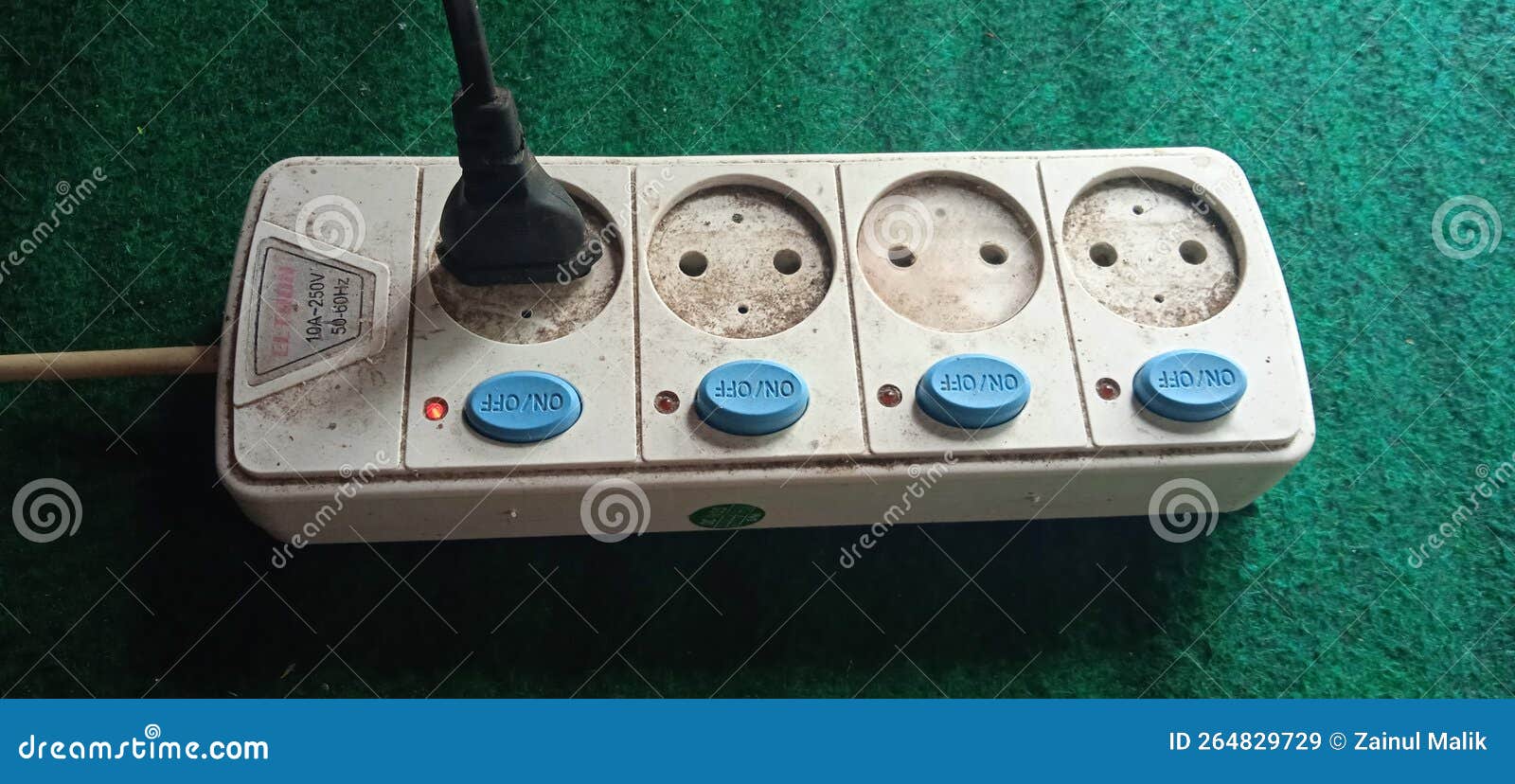 Electrical Machine at the House Stock Image - Image of lighting, green ...