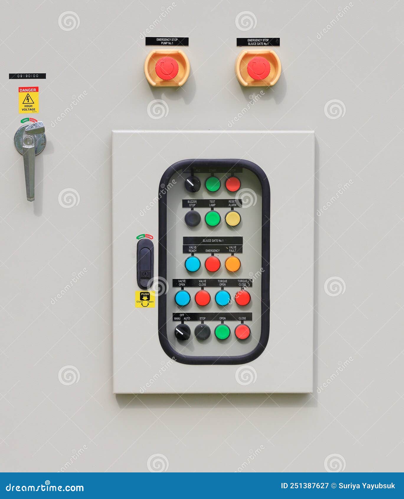 Electrical Main Distribution Unit or Electrical Buttons Switches with ...