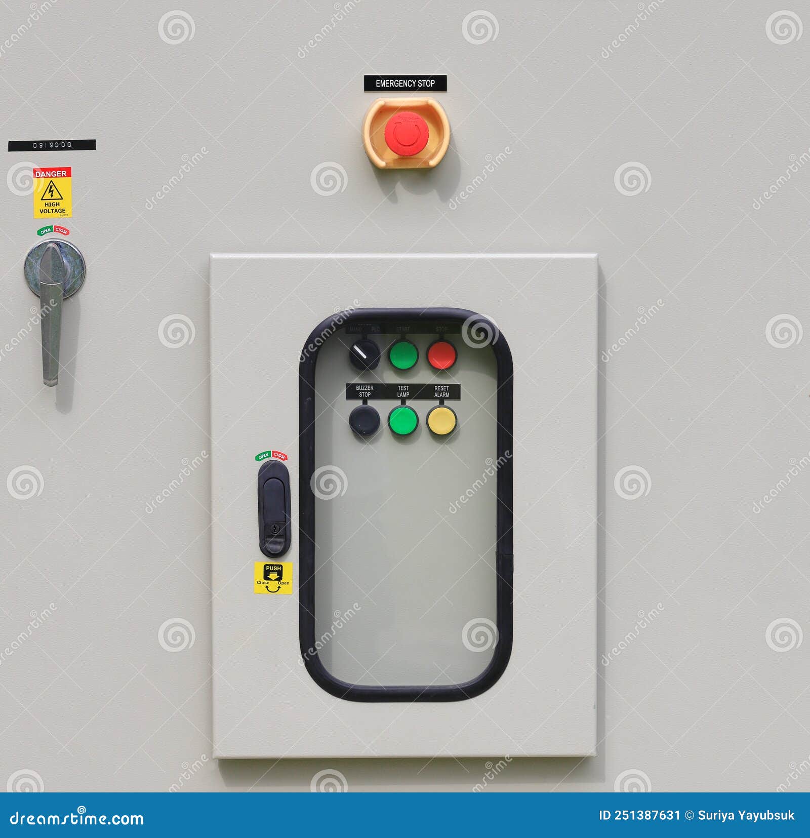 Electrical Main Distribution Unit or Electrical Buttons Switches with ...