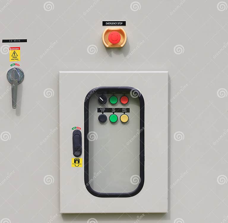 Electrical Main Distribution Unit or Electrical Buttons Switches with ...