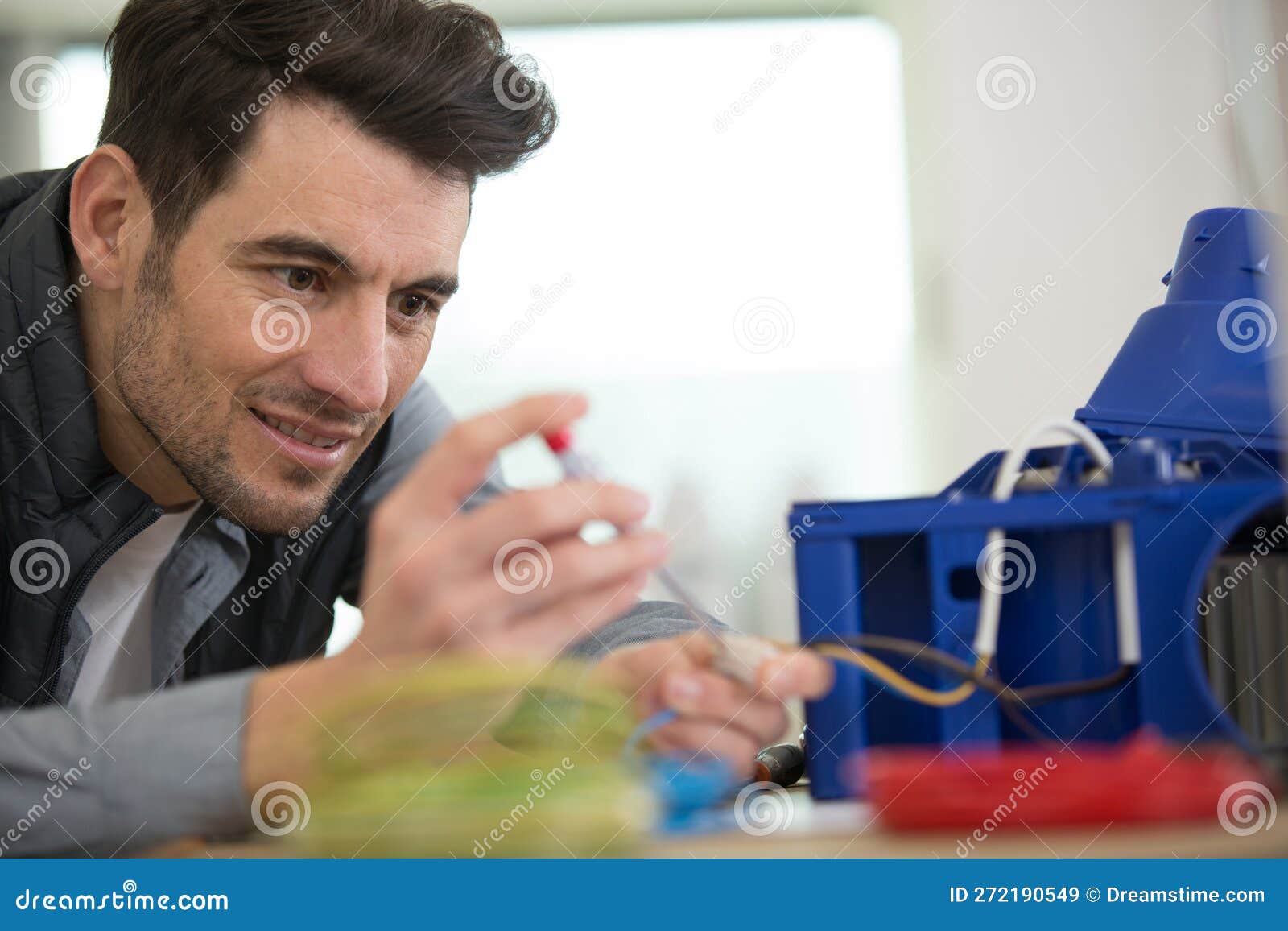 Electrical Measurements with Multimeter Tester Stock Image - Image of ...