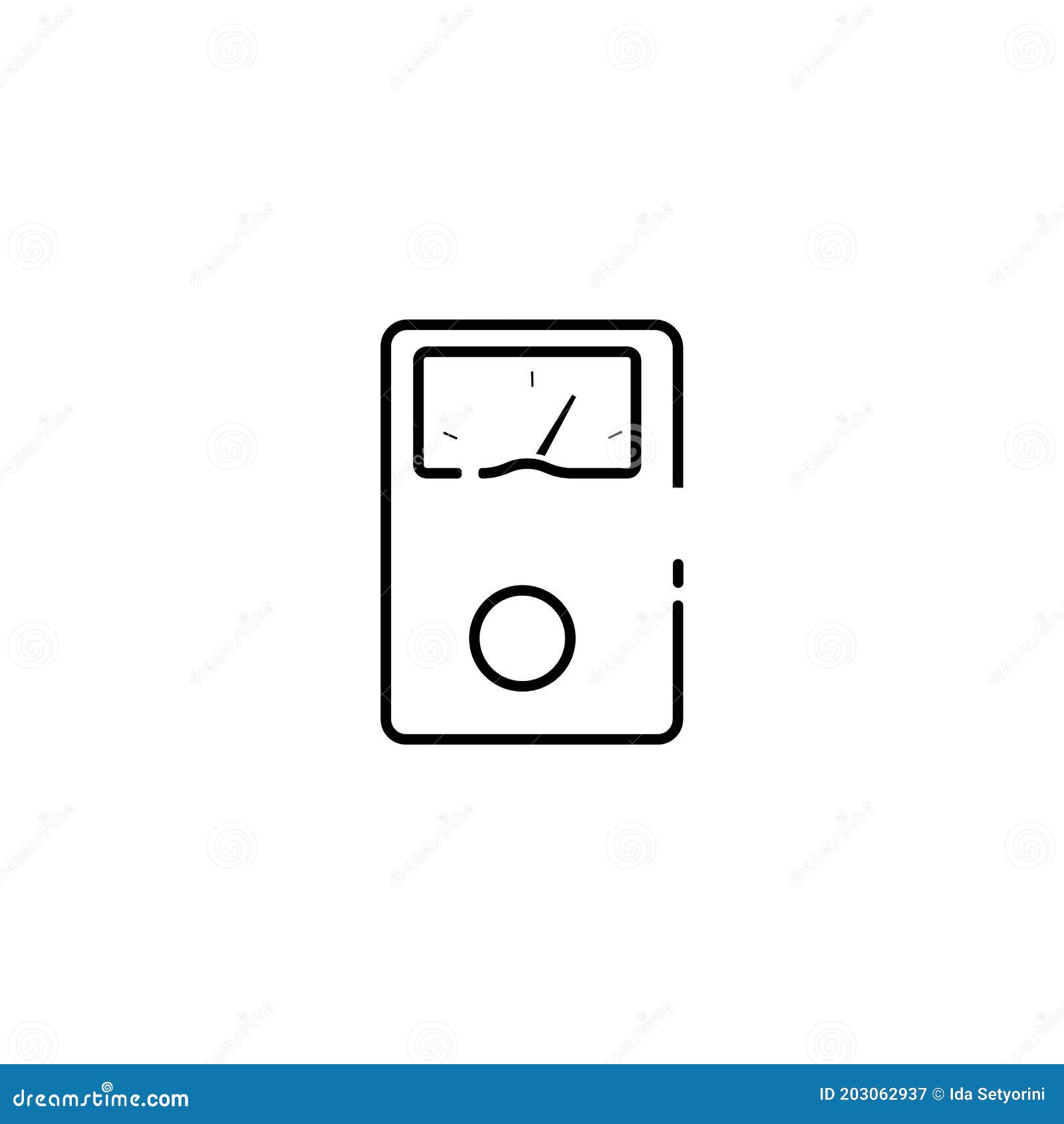 Electrical Measuring Instrument Logo Stock Vector - Illustration of ...