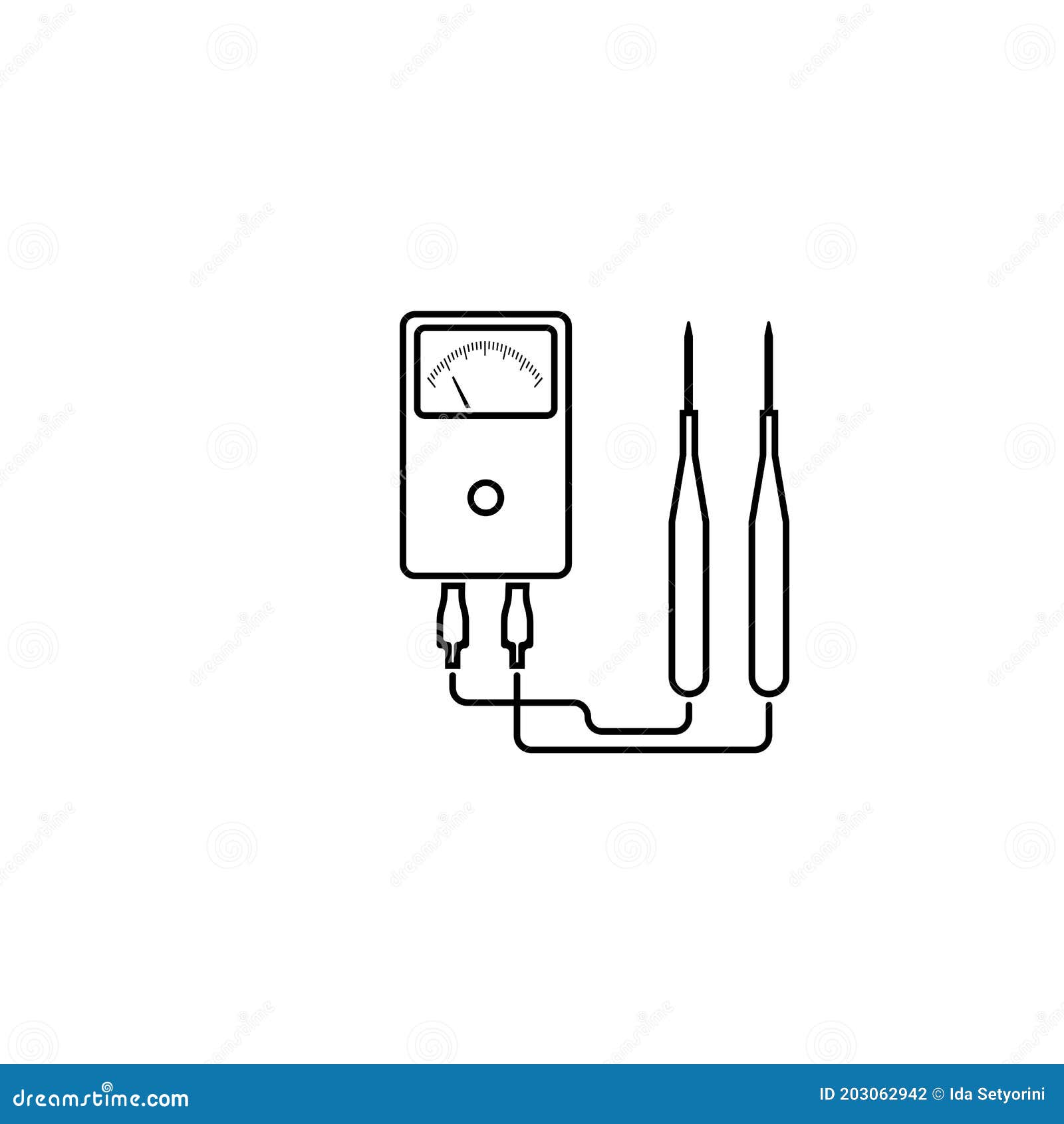 Electrical Measuring Instrument Logo Stock Vector - Illustration of ...