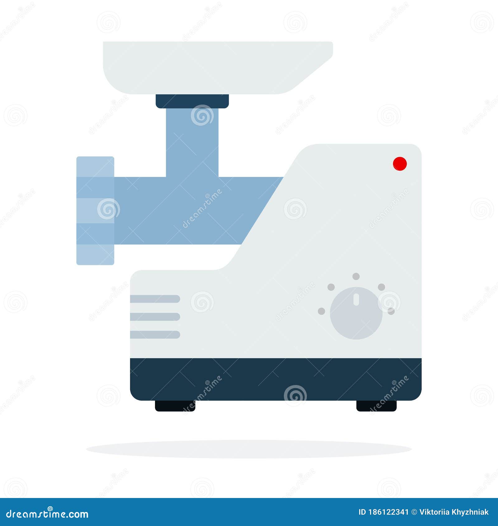 Electrical Meat Grinder Vector Flat Isolated Stock Vector ...