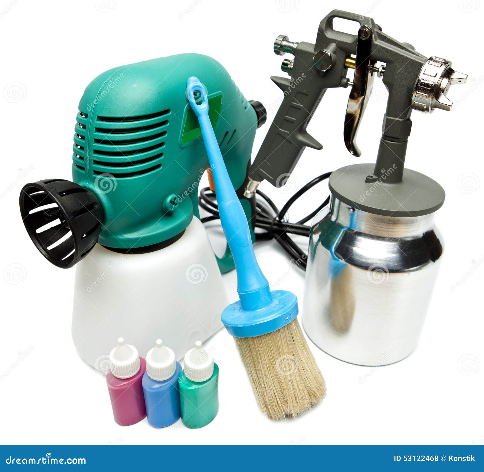 Electrical and Mechanical, Manual Spray Gun for Pulverization of Color ...