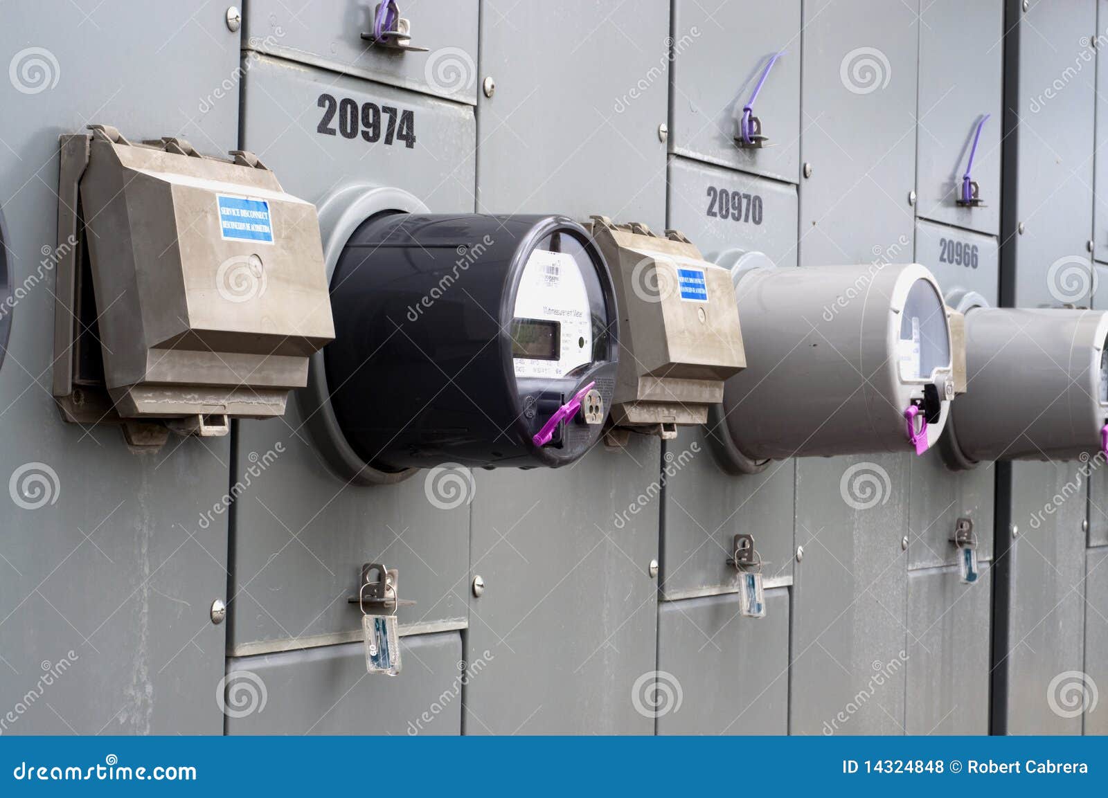 Electrical Meter Panels stock photo. Image of code, routing - 14324848