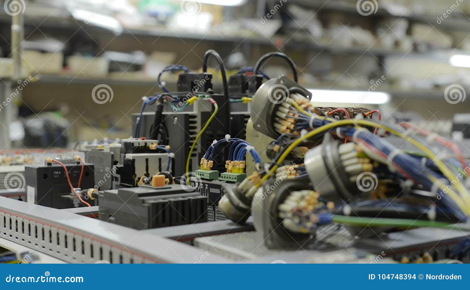 Electrical Modules, Switches, Relays and Cables are Mounted on the ...