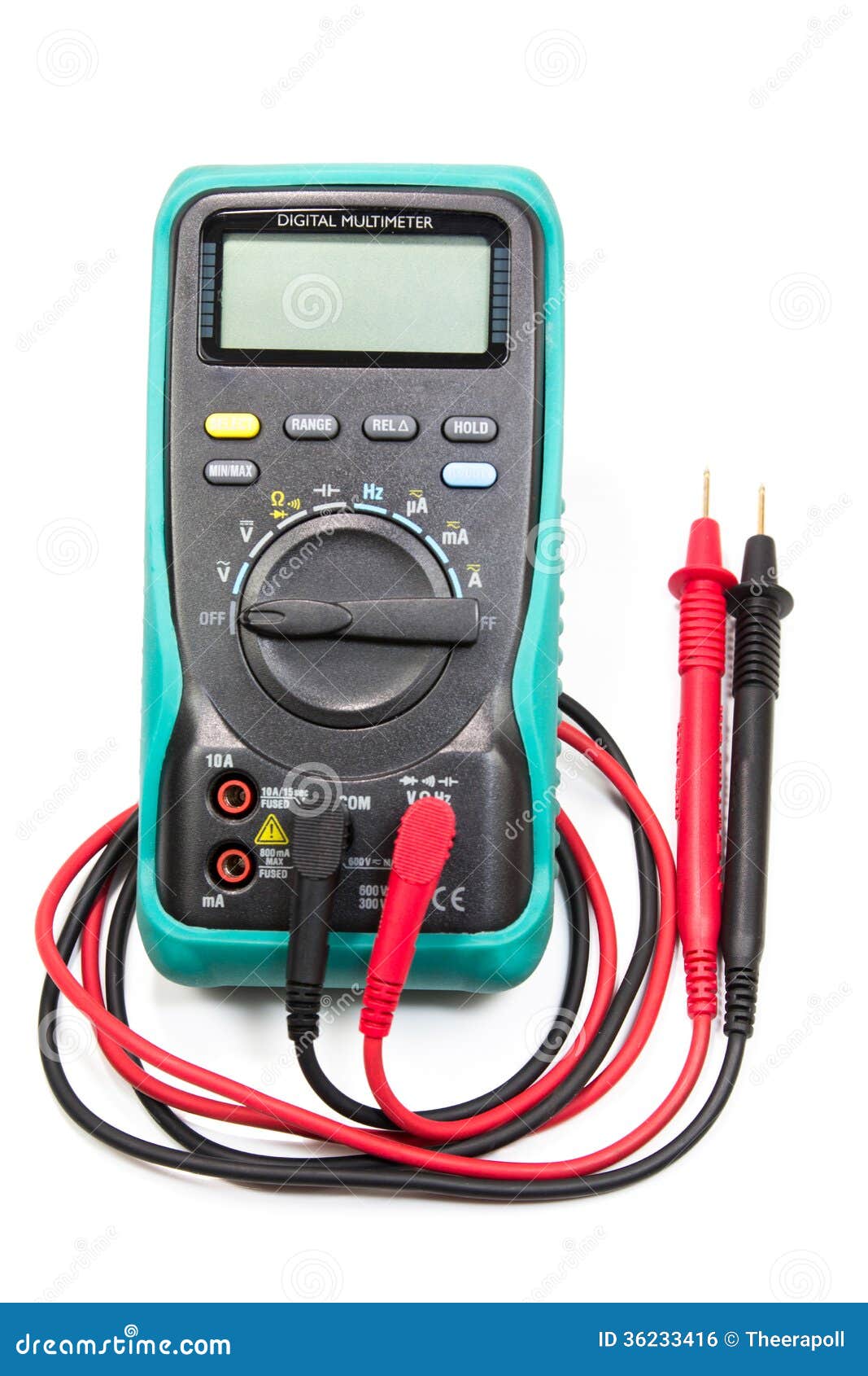 Electrical Multimeter stock photo. Image of electricity - 36233416
