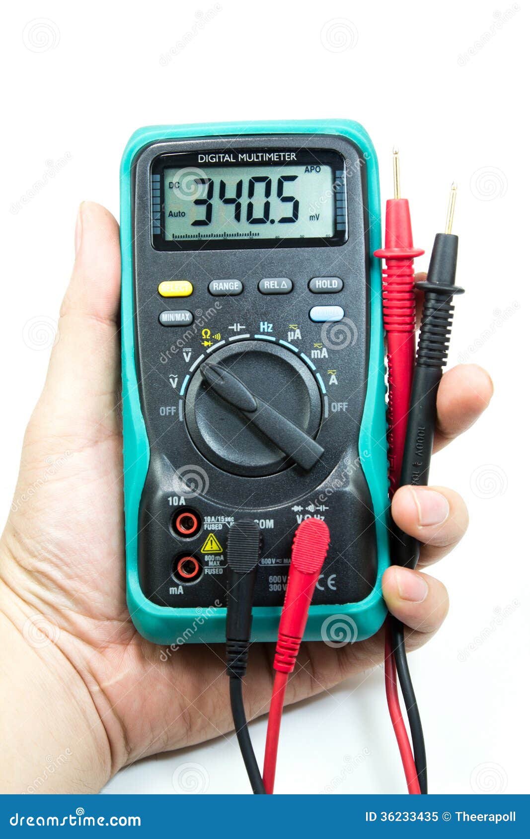 Electrical Multimeter stock image. Image of measure, electric - 36233435