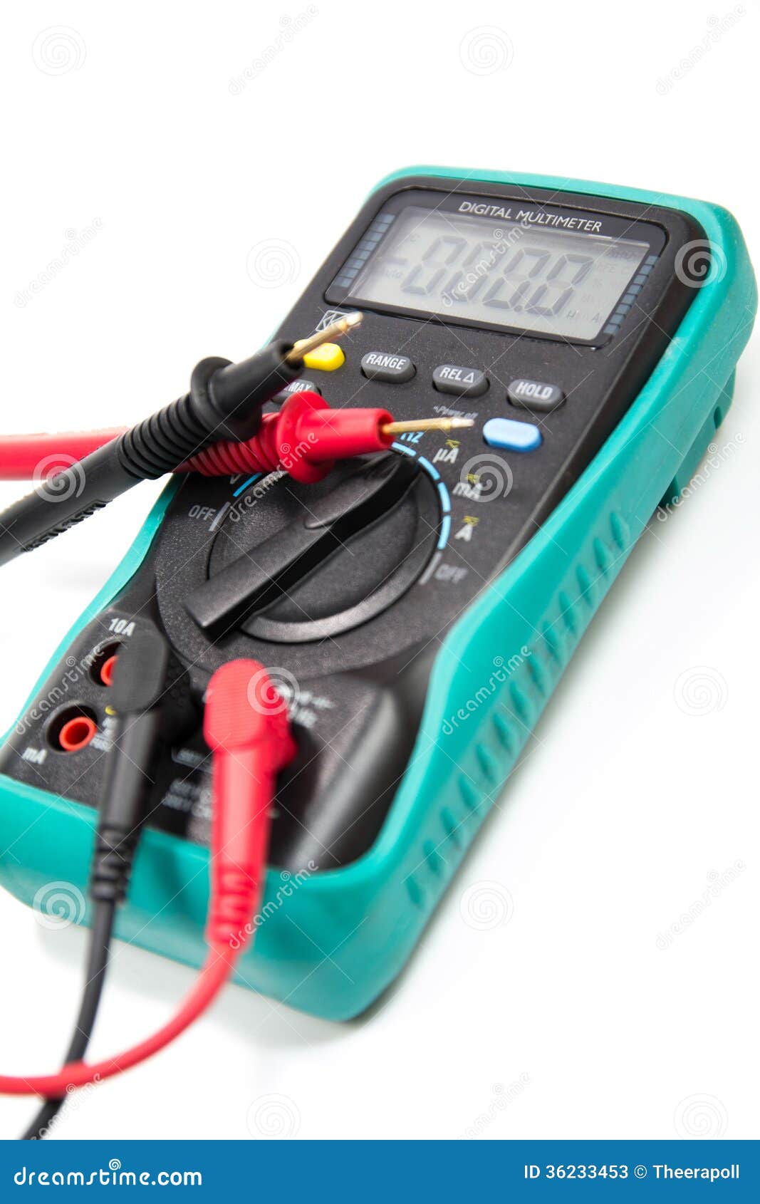 Electrical Multimeter stock image. Image of isolated - 36233453