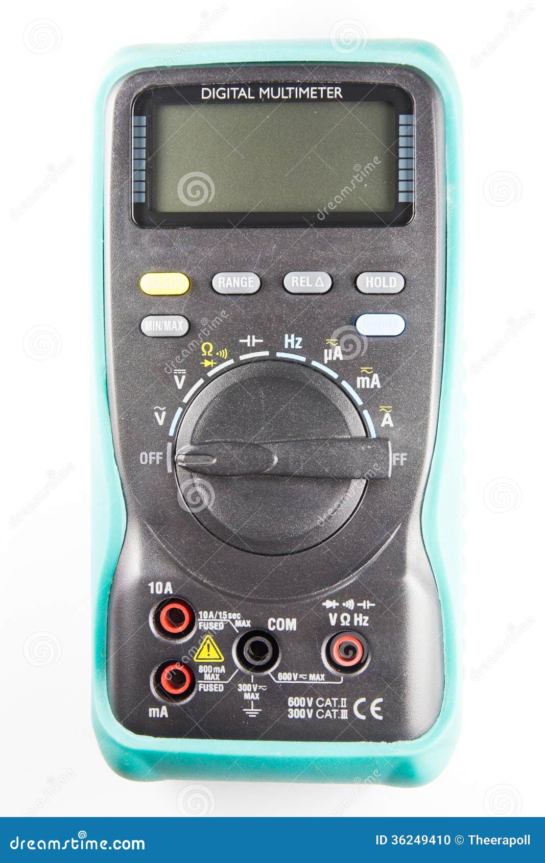 Electrical Multimeter stock photo. Image of device, indication - 36249410