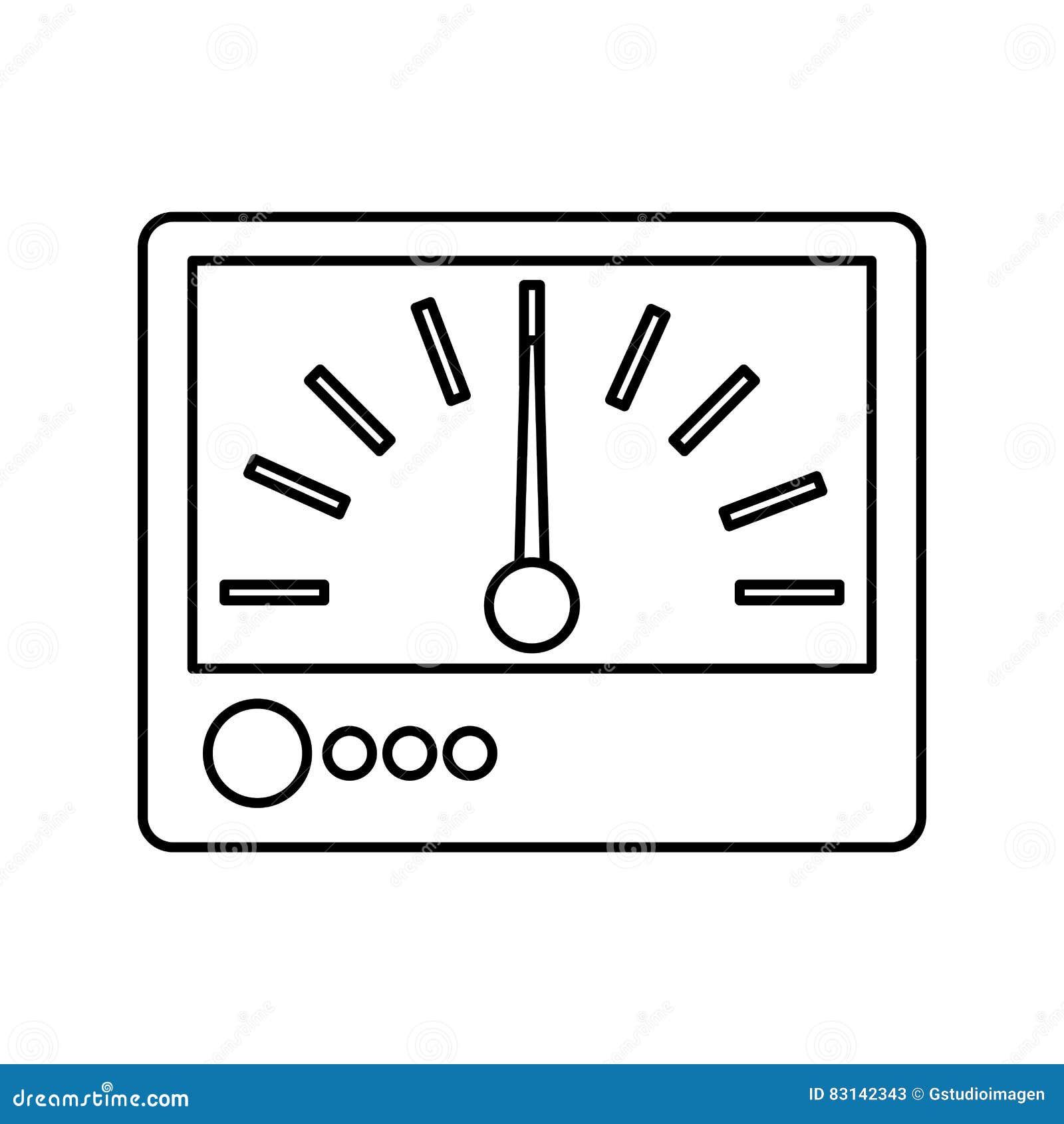 Electrical Multimeter Isolated Icon Stock Illustration - Illustration ...