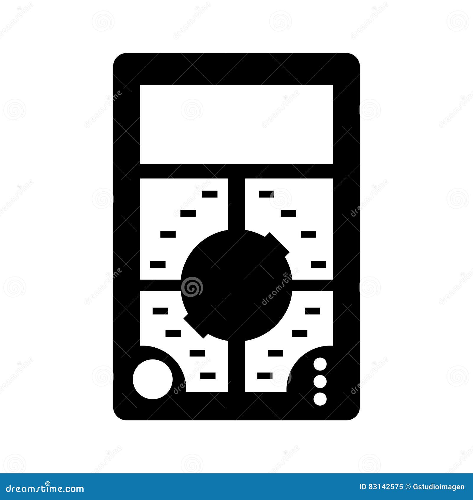 Electrical Multimeter Isolated Icon Stock Illustration - Illustration ...