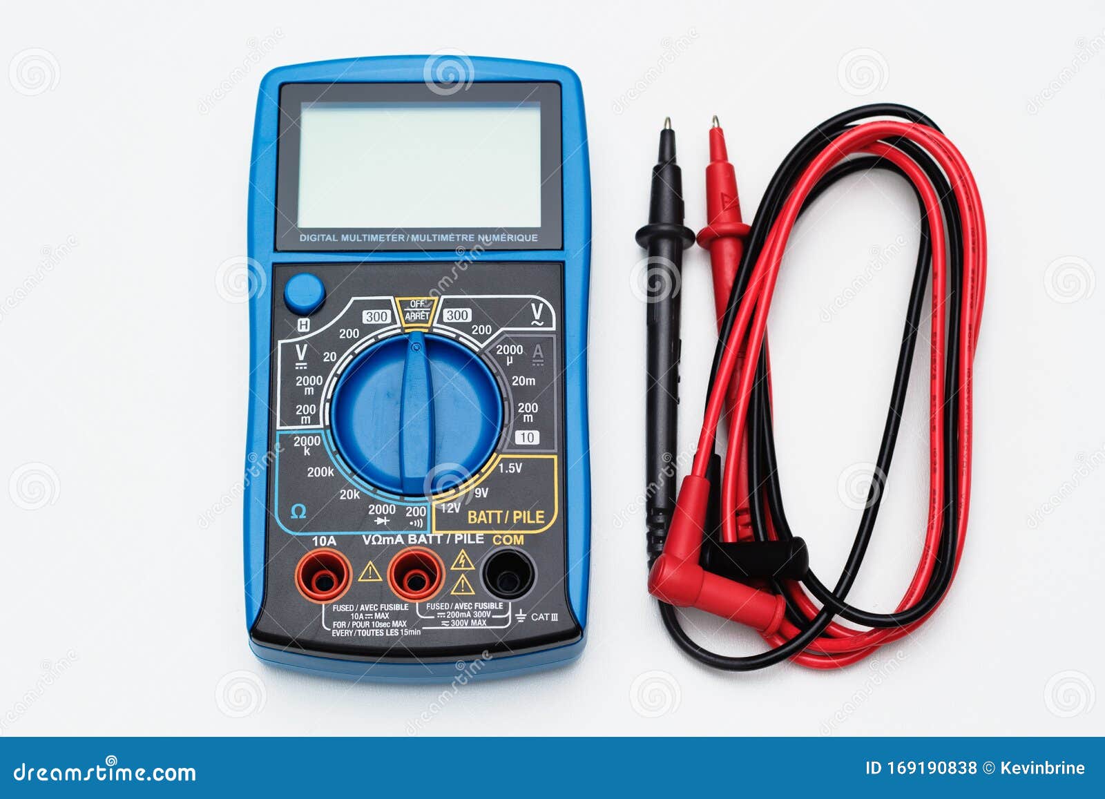 Electrical Multimeter stock photo. Image of electricity - 169190838