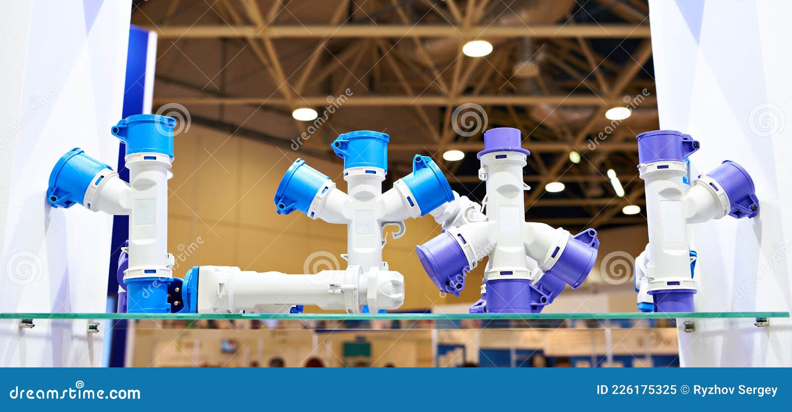 Electrical Multiplex Socket Outlets in Store Stock Image - Image of ...