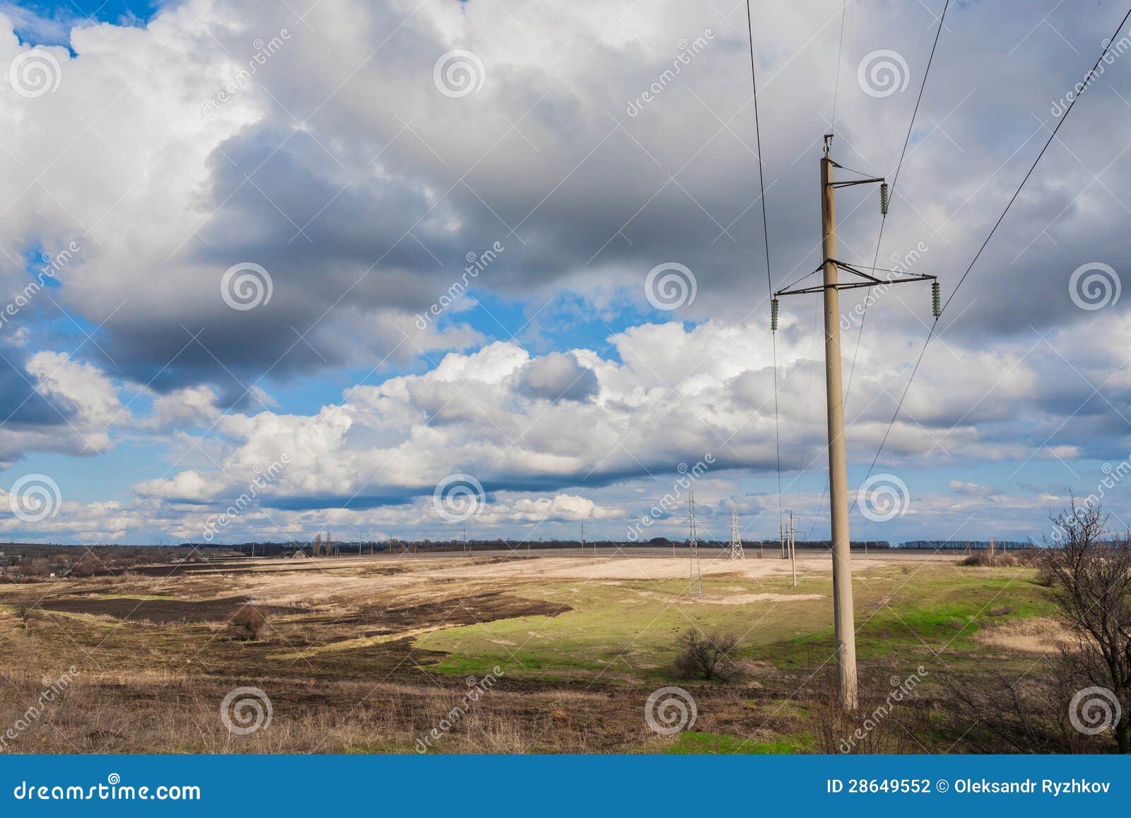 Electrical net of poles stock photo. Image of bright - 28649552