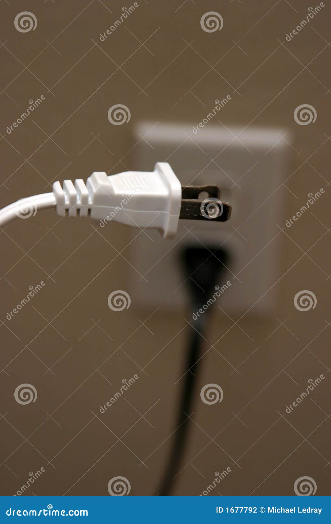 Electrical outlet in stock photo. Image of power, work - 1677792