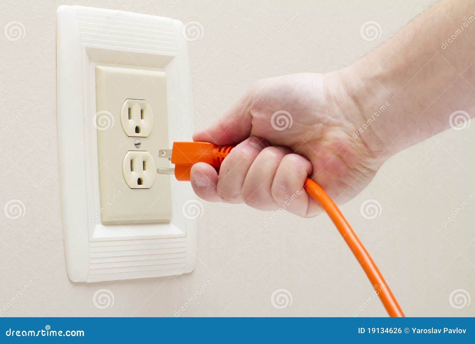 Electrical outlet stock photo. Image of outlet, cord - 19134626