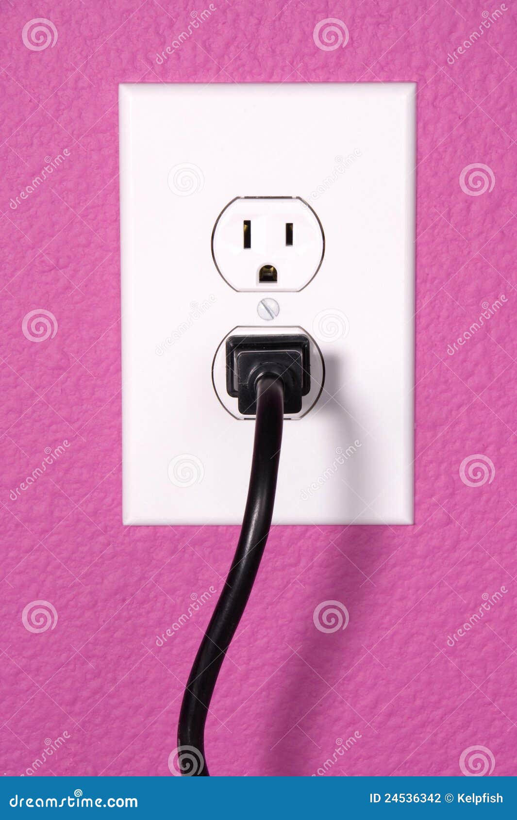 Electrical outlet stock photo. Image of plug, wall, cord - 24536342