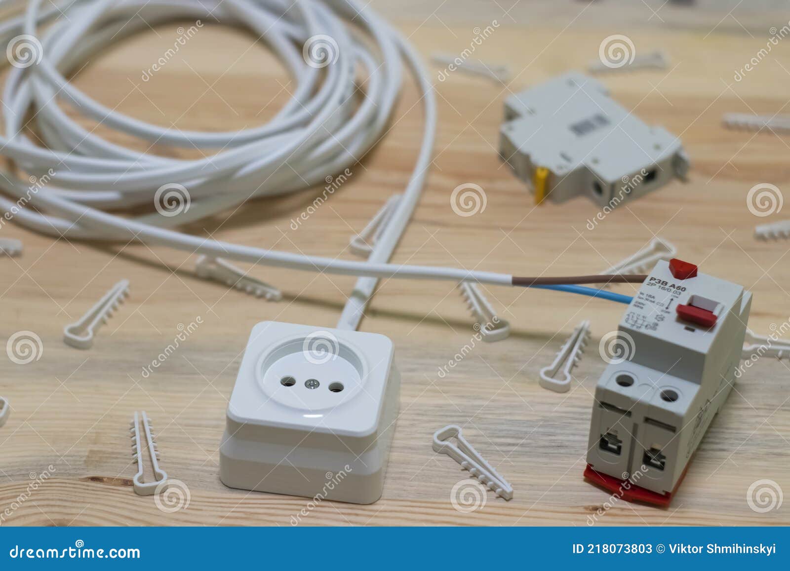 Electrical Outlet, Automatic Electrical Switch Stock Image - Image of ...