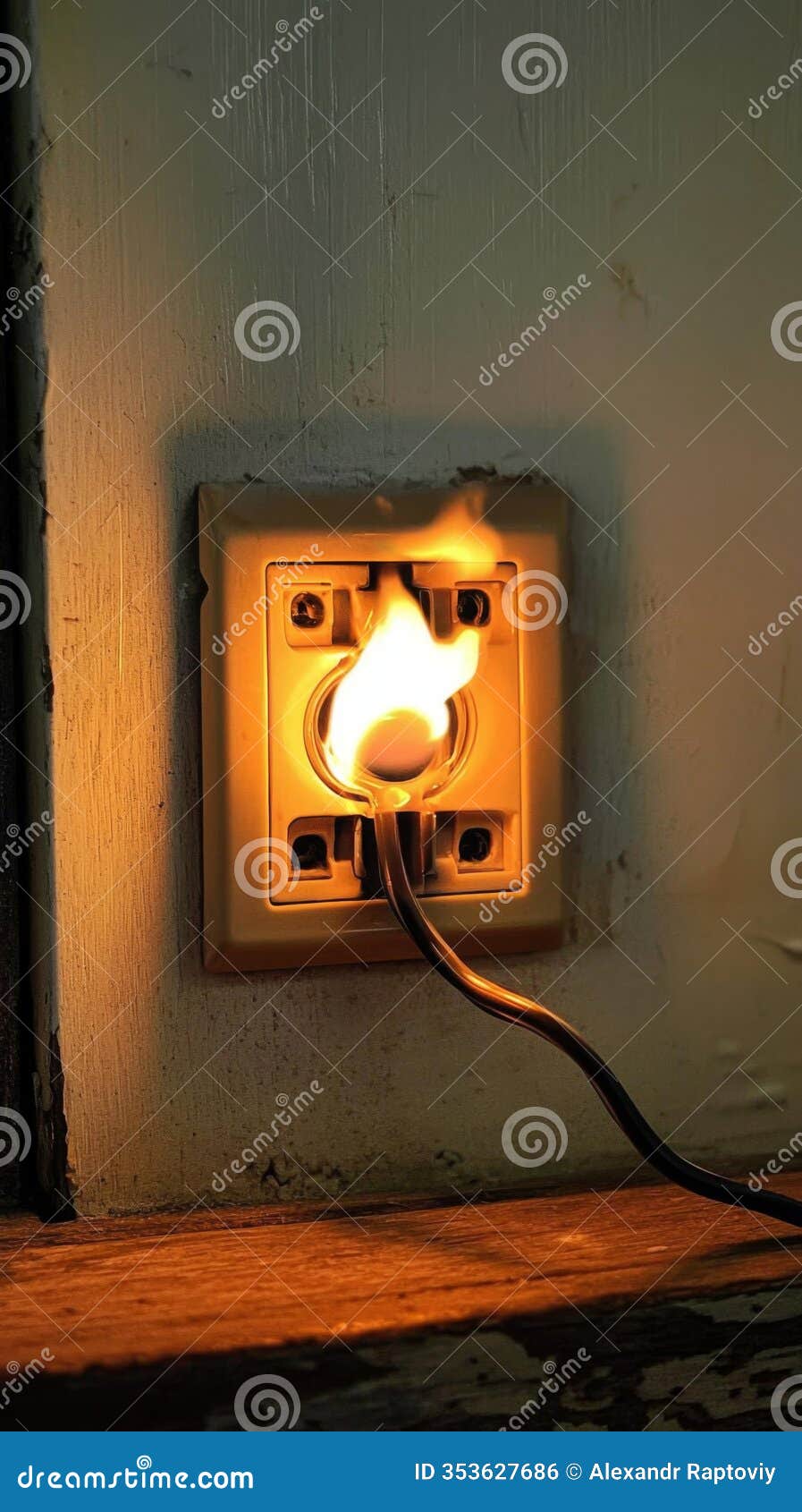 Electrical Outlet Caught Fire Due To Malfunctioning Device in Home ...