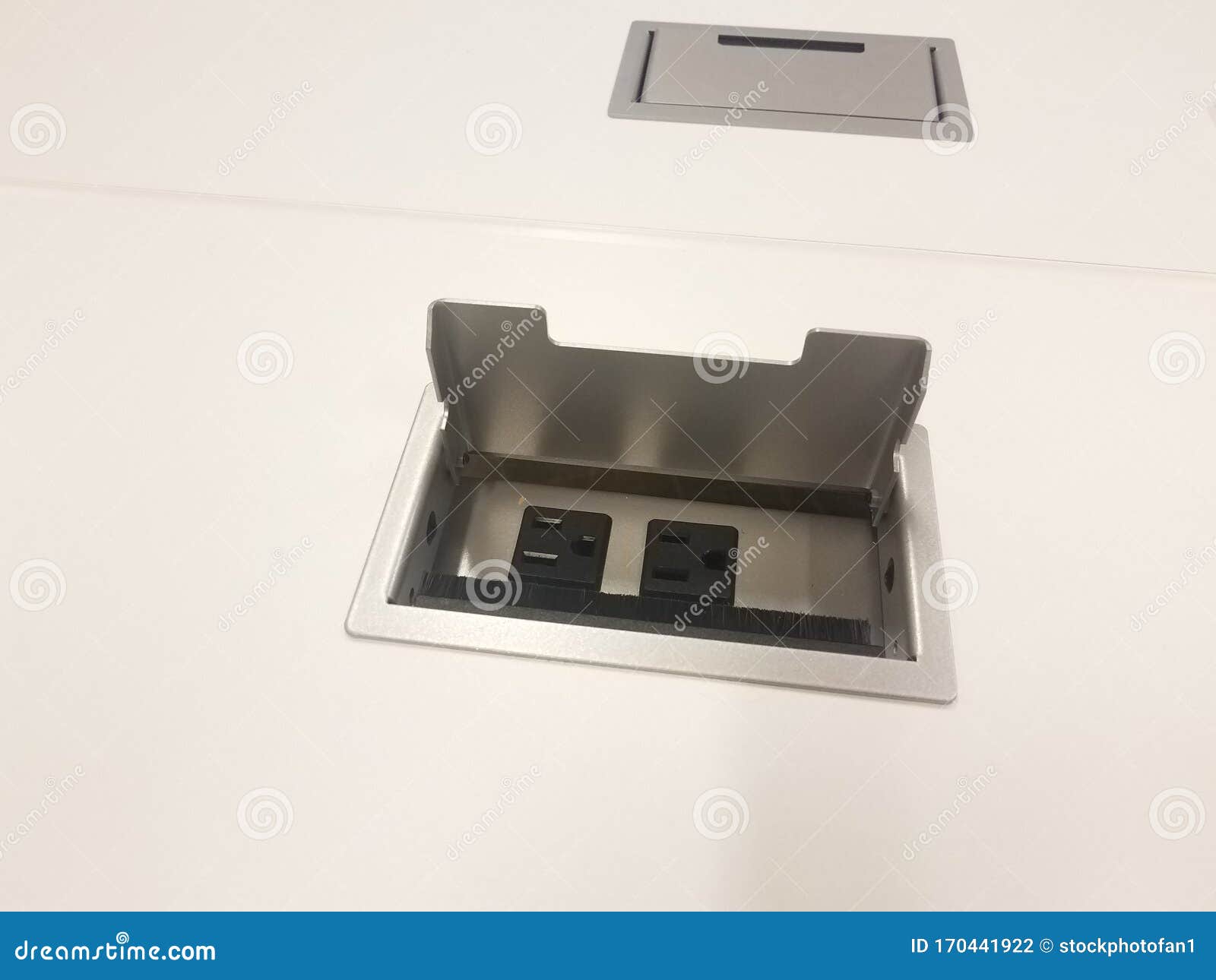 Electrical Outlet on White Table or Surface Stock Photo - Image of ...