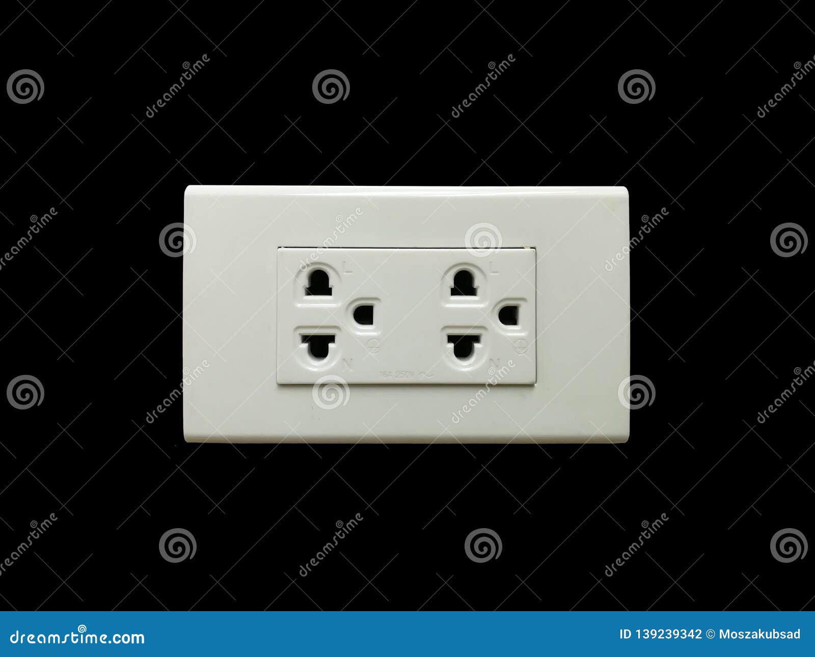 Electrical Outlet or Duplex Outlet Stock Photo - Image of life ...