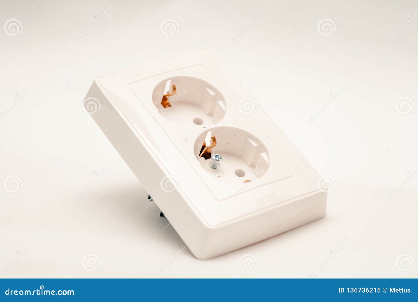 Electrical Outlet with Image with Copyspace. Electrical Outlet ...