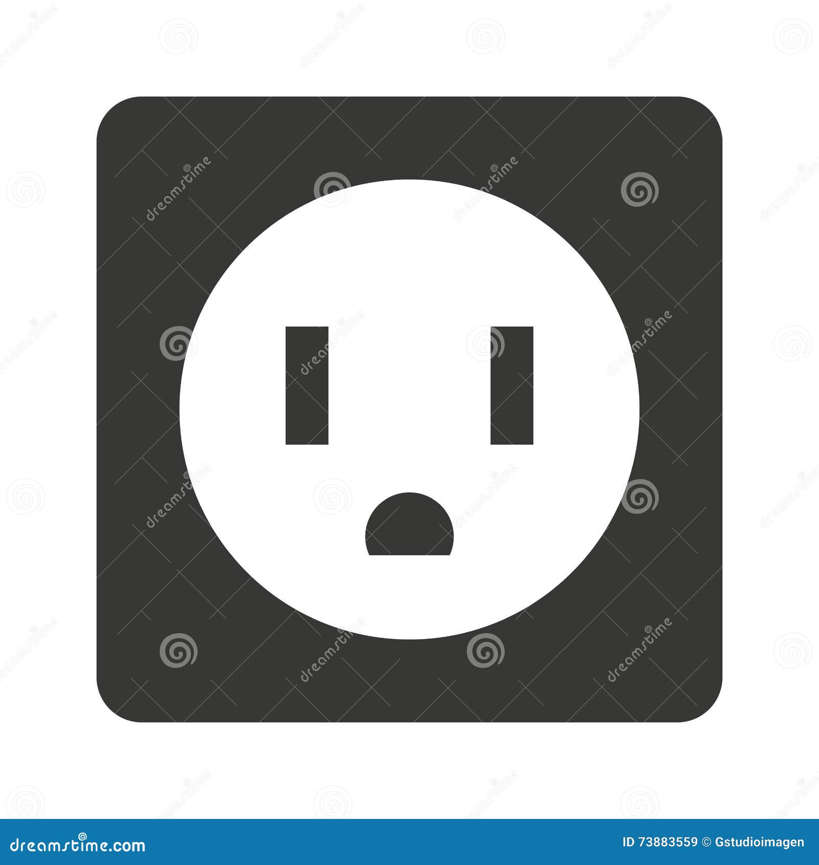 Electrical Outlet Isolated Icon Design Stock Illustration ...