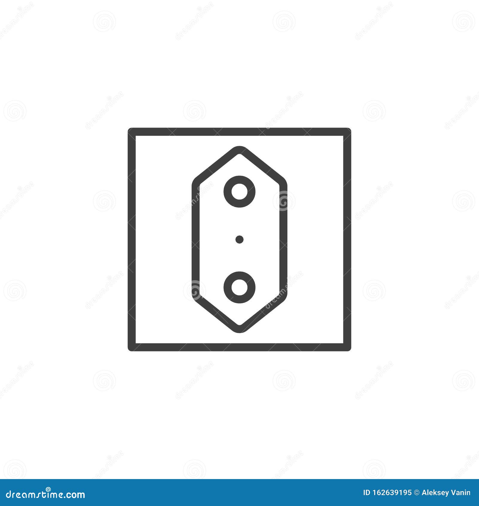 Electrical Outlet Line Icon Stock Vector - Illustration of electrical ...