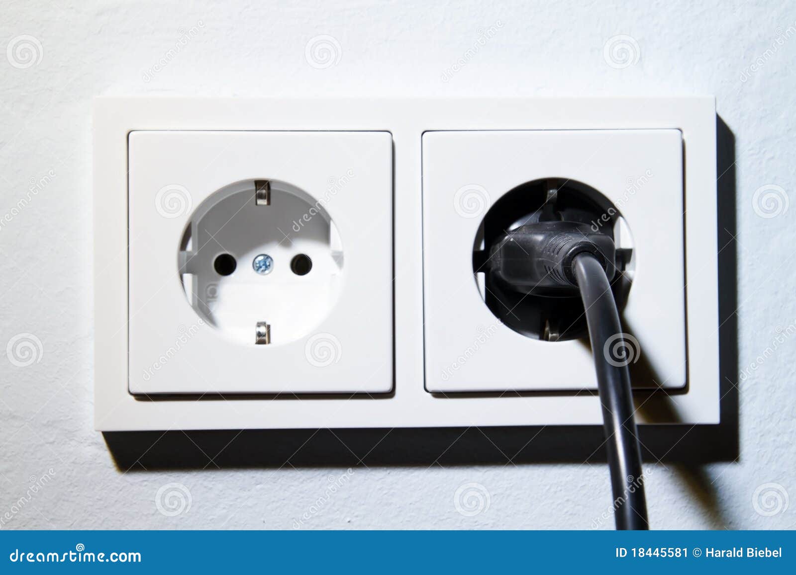 Electrical Outlet With Plug Picture. Image: 18445581