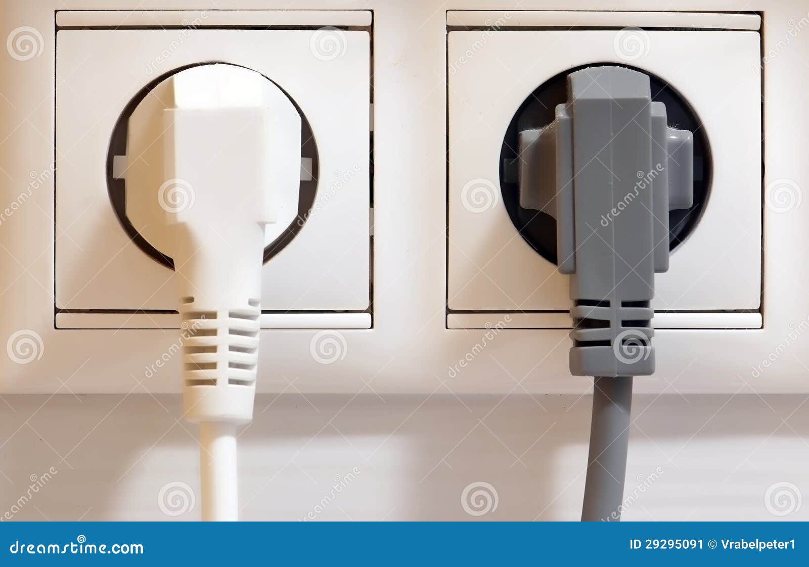 Electrical Outlet and Plugs Stock Image - Image of good, household ...