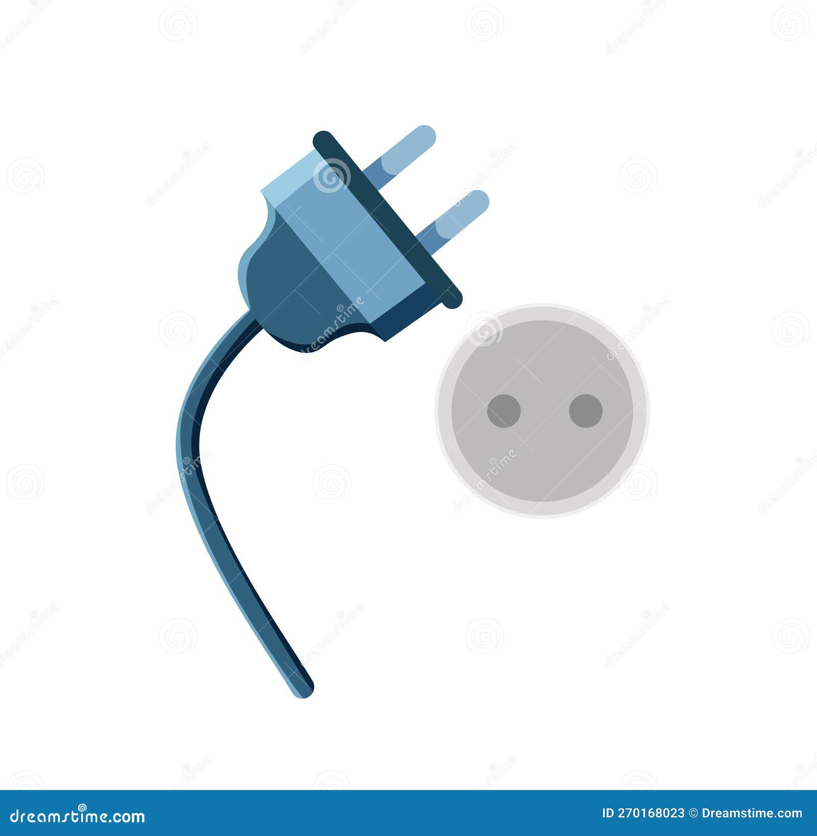 Electrical Outlet and Plugs Vector Illustration Stock Vector ...