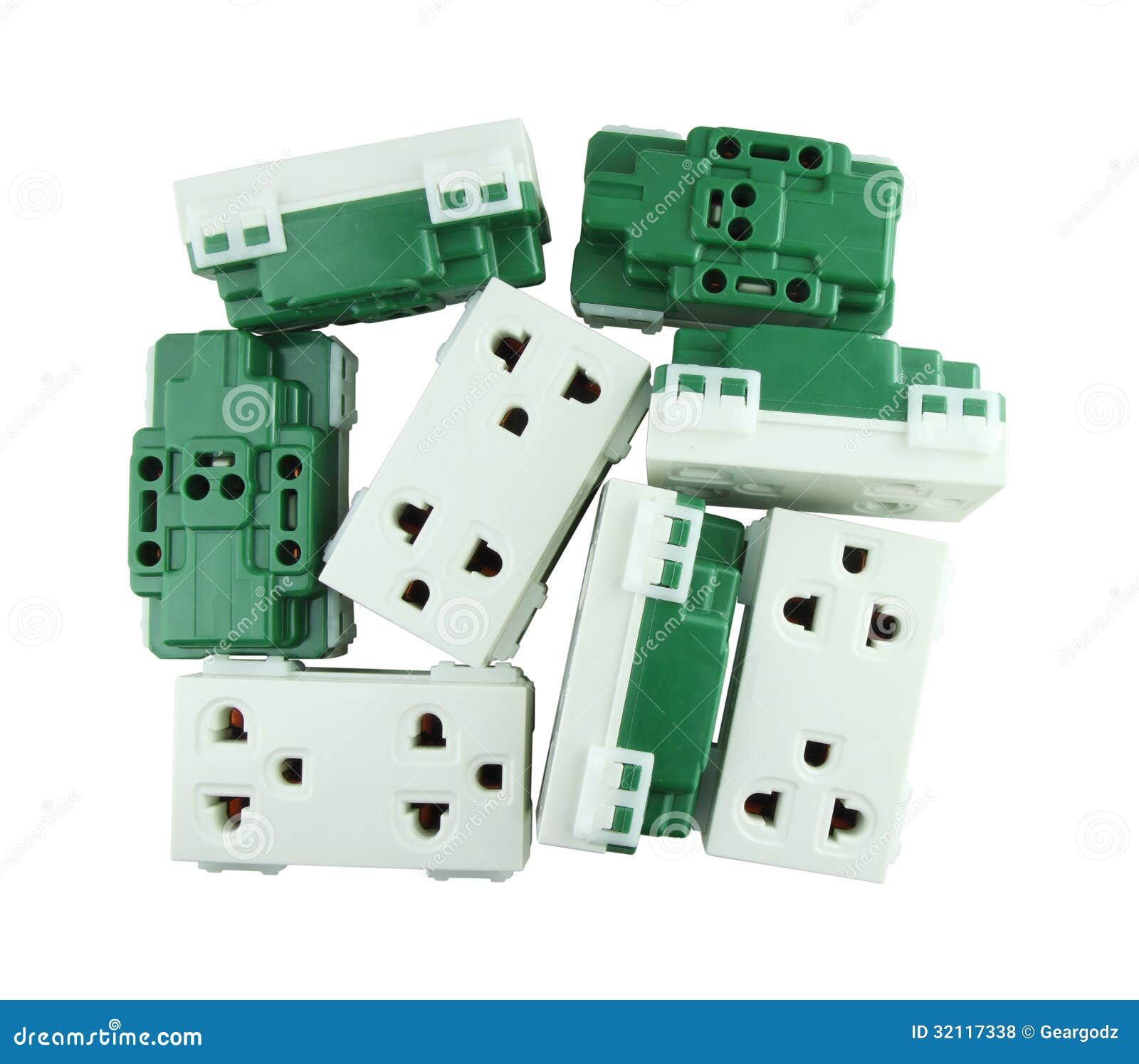 Electrical Outlet (socket Plug) on White Background Stock Photo - Image ...