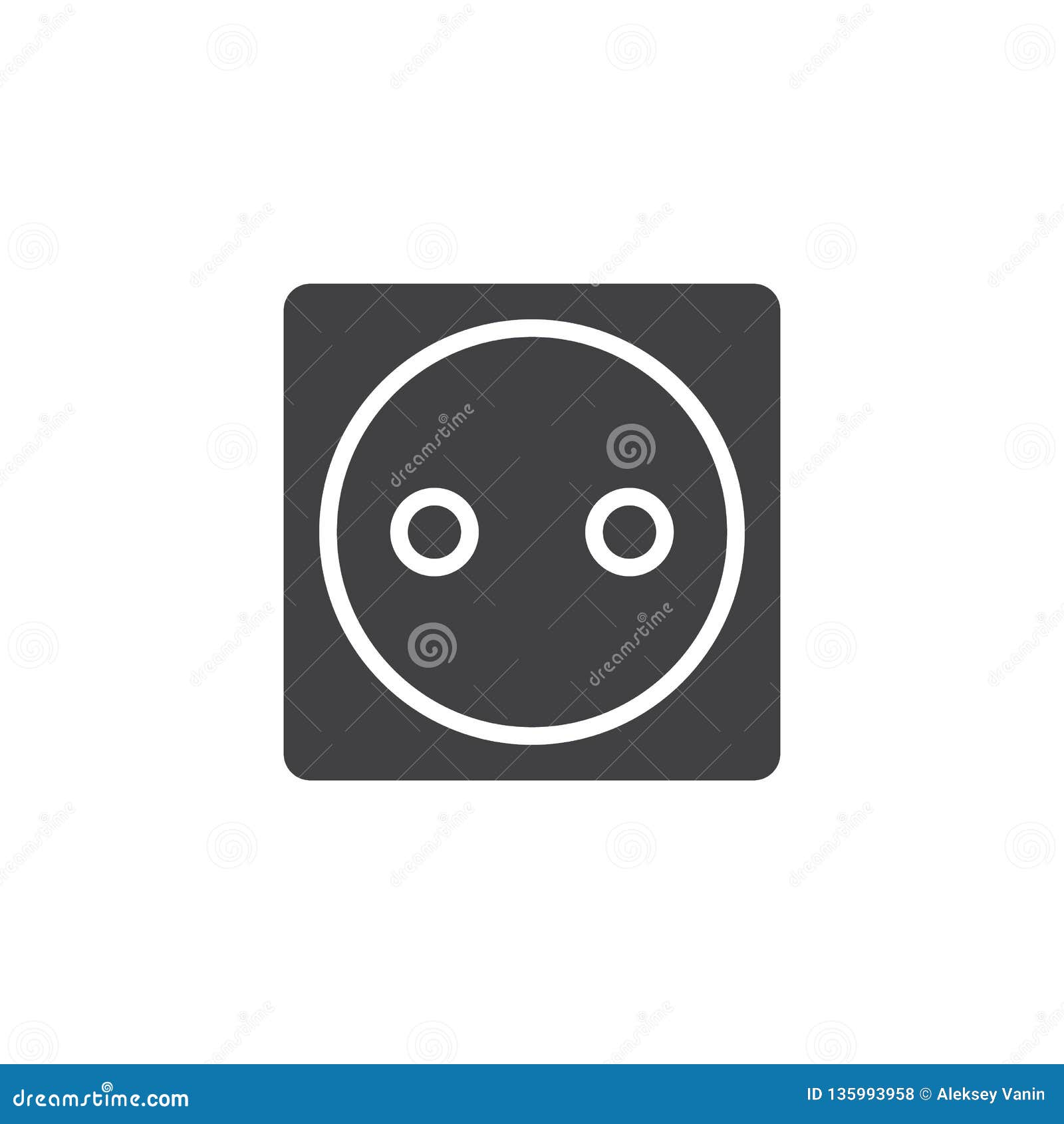 Electrical Outlet Vector Icon Stock Vector - Illustration of symbol ...