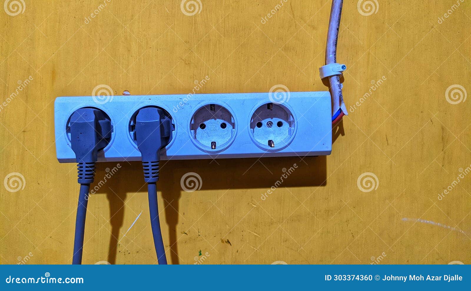 Electrical Outlet on the Wall Stock Photo - Image of supply, voltage ...