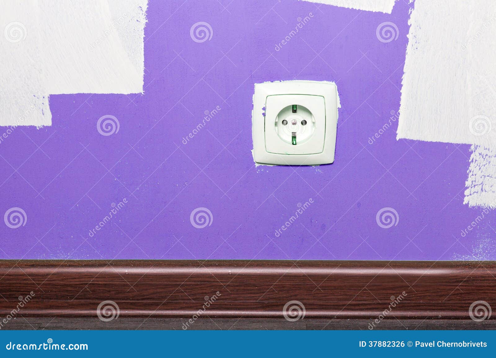 Electrical Outlet on Wall in Room Stock Photo - Image of outlet ...
