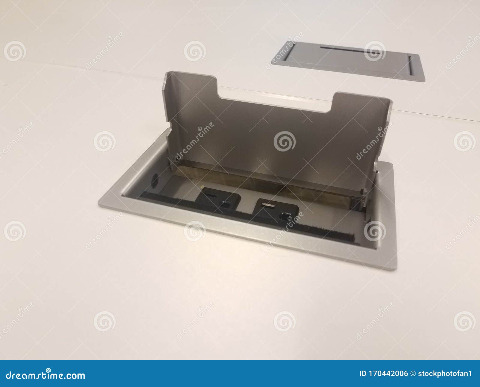 Electrical Outlet on White Table or Surface Stock Photo - Image of ...