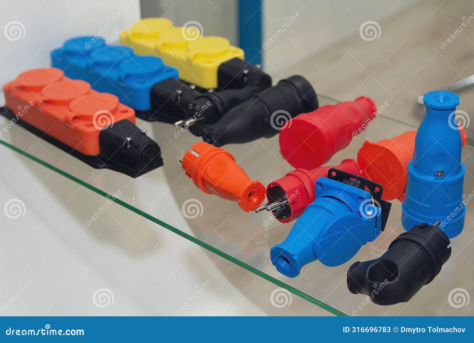 Electrical Outlets, Ssckets, Displayed in the Shop Stock Image - Image ...