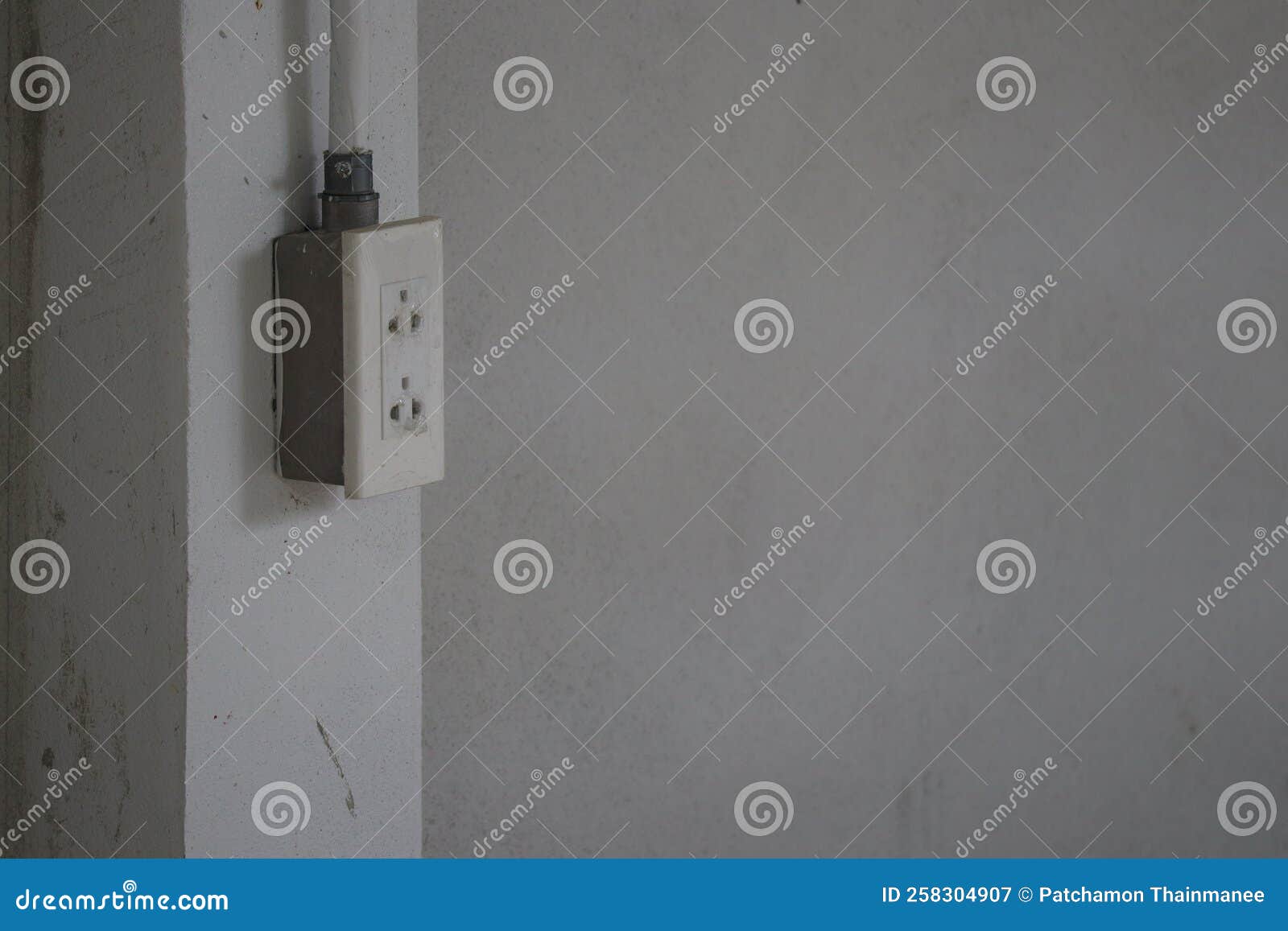 Electrical Outlets and Switches Installed Inside the Building in the ...