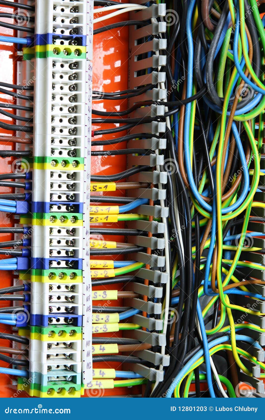 Electrical panel stock image. Image of residential, fusebox - 12801203