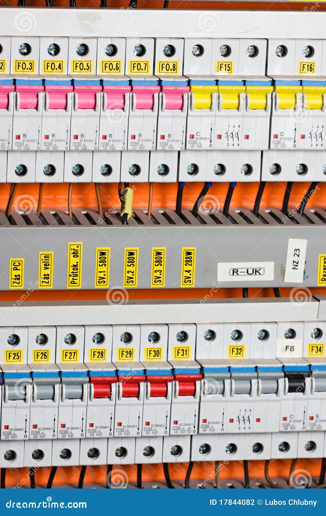 Electrical panel stock photo. Image of closeup, electrical - 17844082
