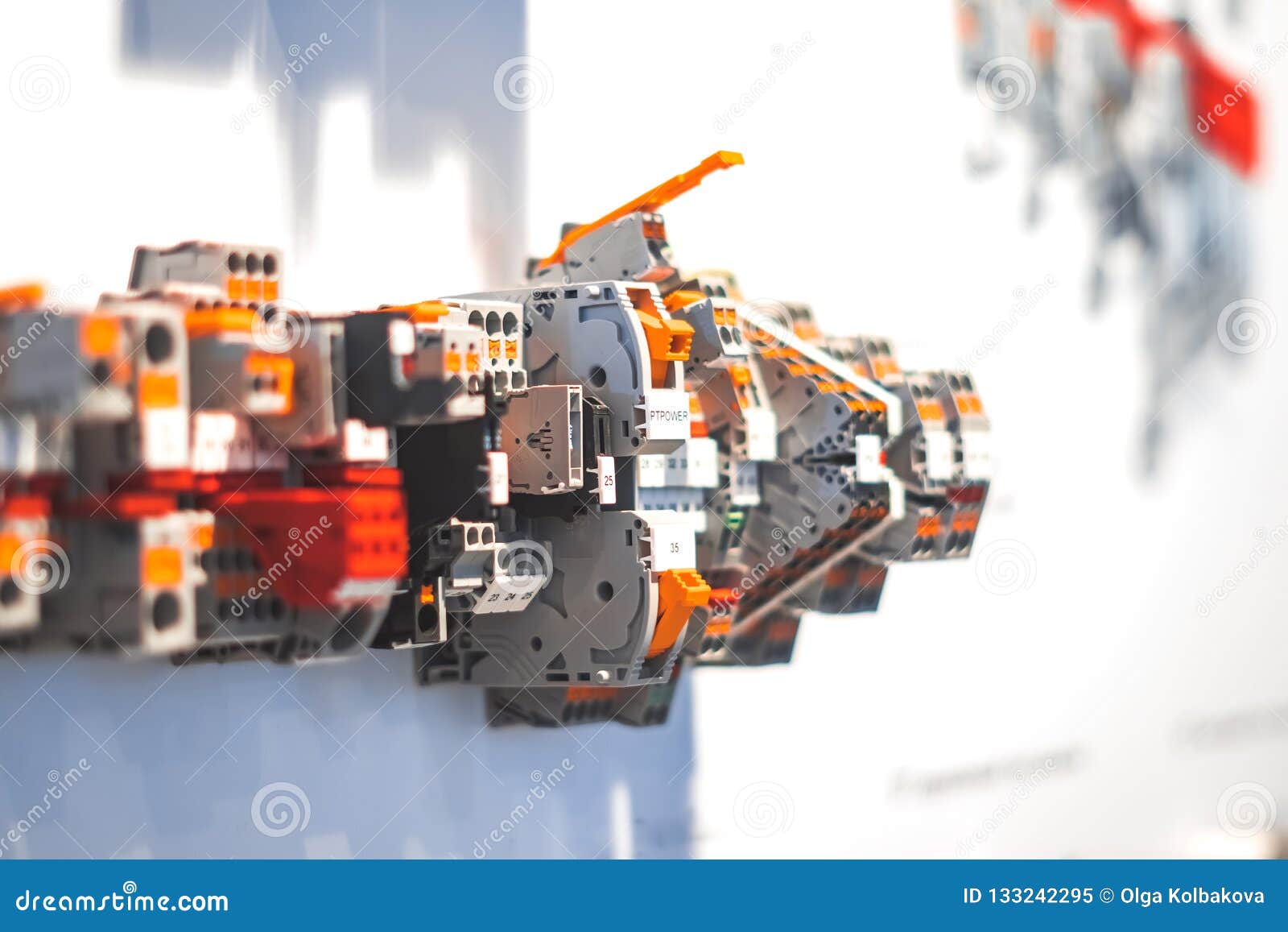 Electrical Panel at a Assembly Line Factory. Stock Image - Image of ...