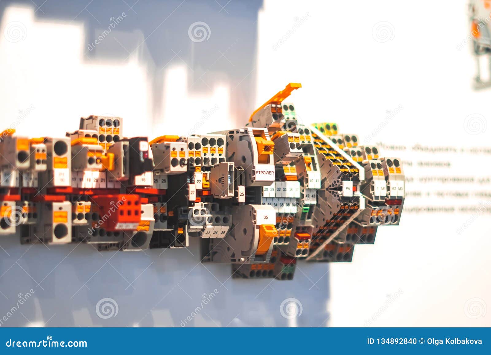 Electrical Panel at a Assembly Line Factory. Stock Photo - Image of ...