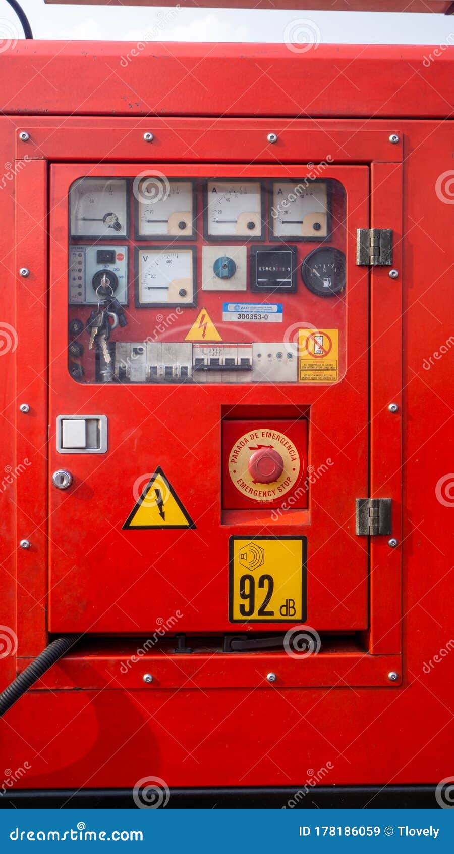 Electrical Panel at a Assembly Line Factory. Stock Image - Image of ...