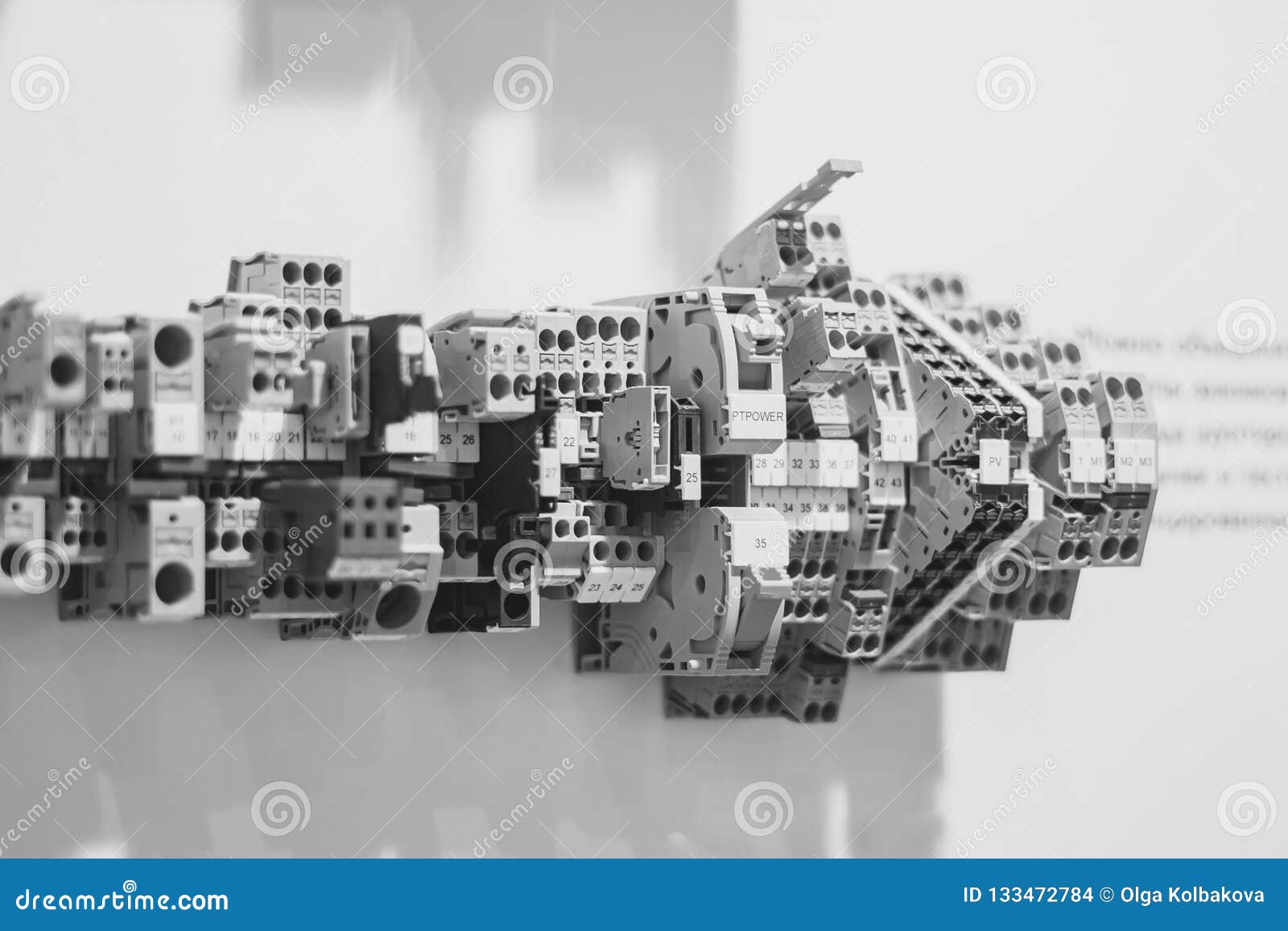 Electrical Panel at a Assembly Line Factory. Stock Photo - Image of ...